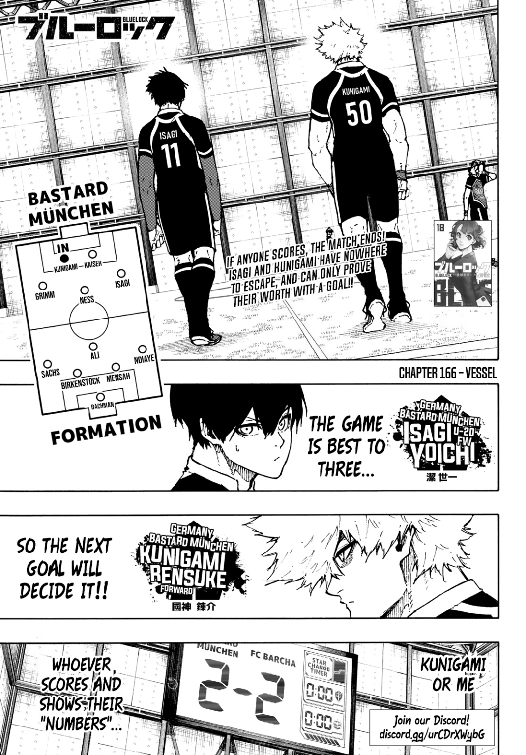 Blue Lock, Chapter 166